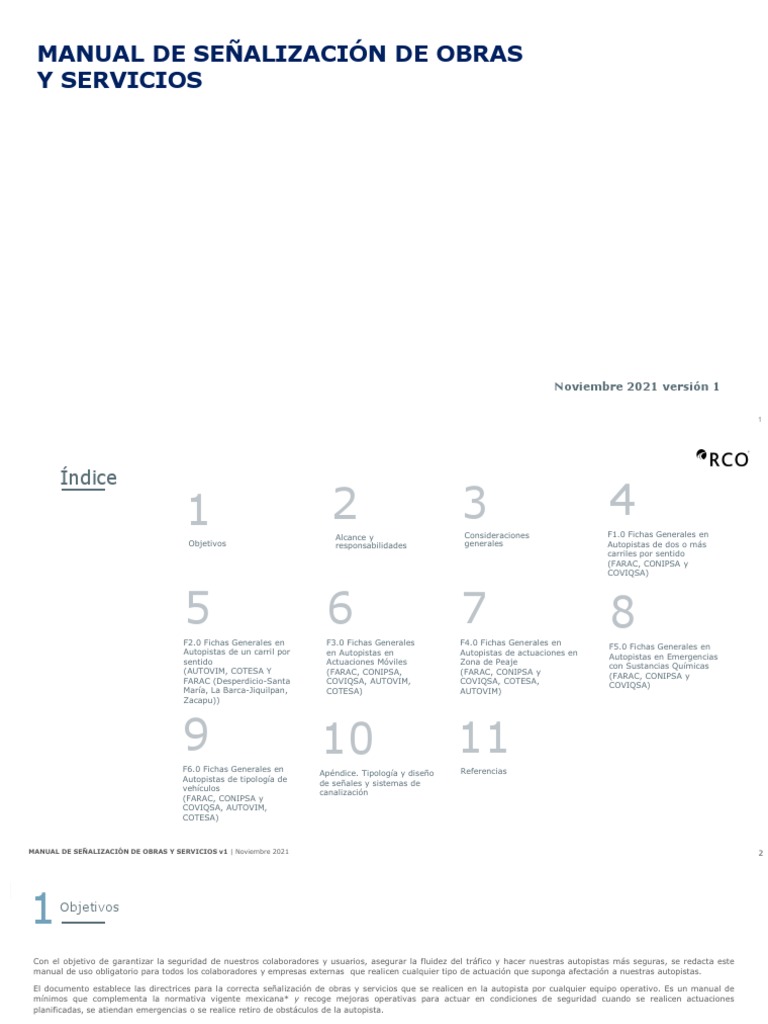 ANEXO 08 Manual Señalización Obras y Servicios | PDF