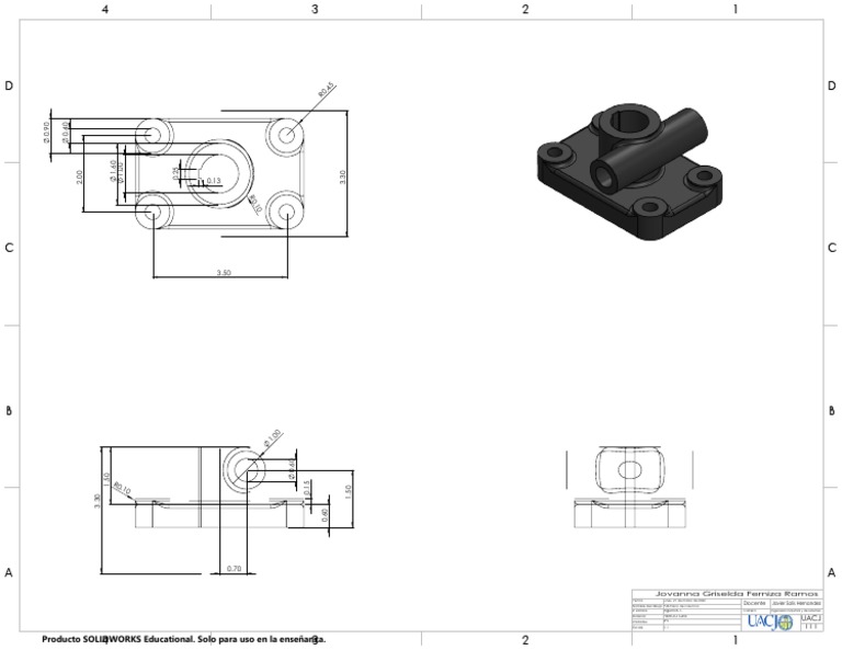 Diseño de Freno de Columna en SOLIDWORKS | PDF