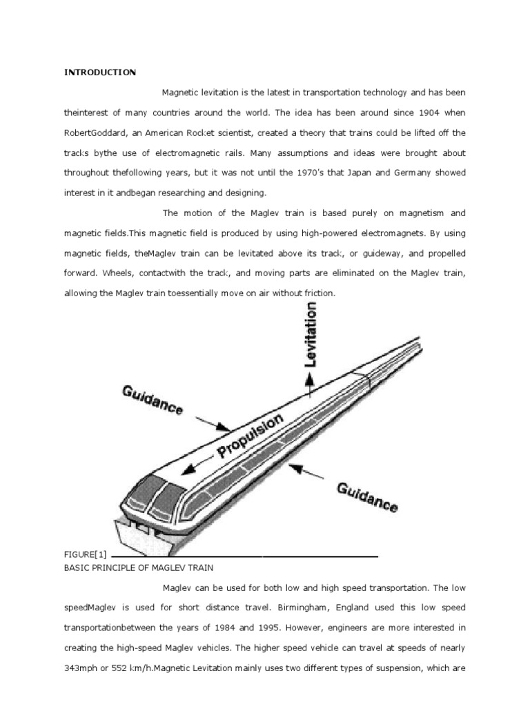 Maglev Train Technology Overview | PDF | Train | Physics