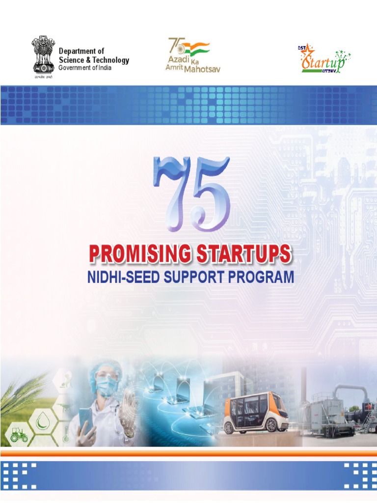 75 Promising Startups NIDHI Seed Support Program | PDF | Startup Company | Small Business ...