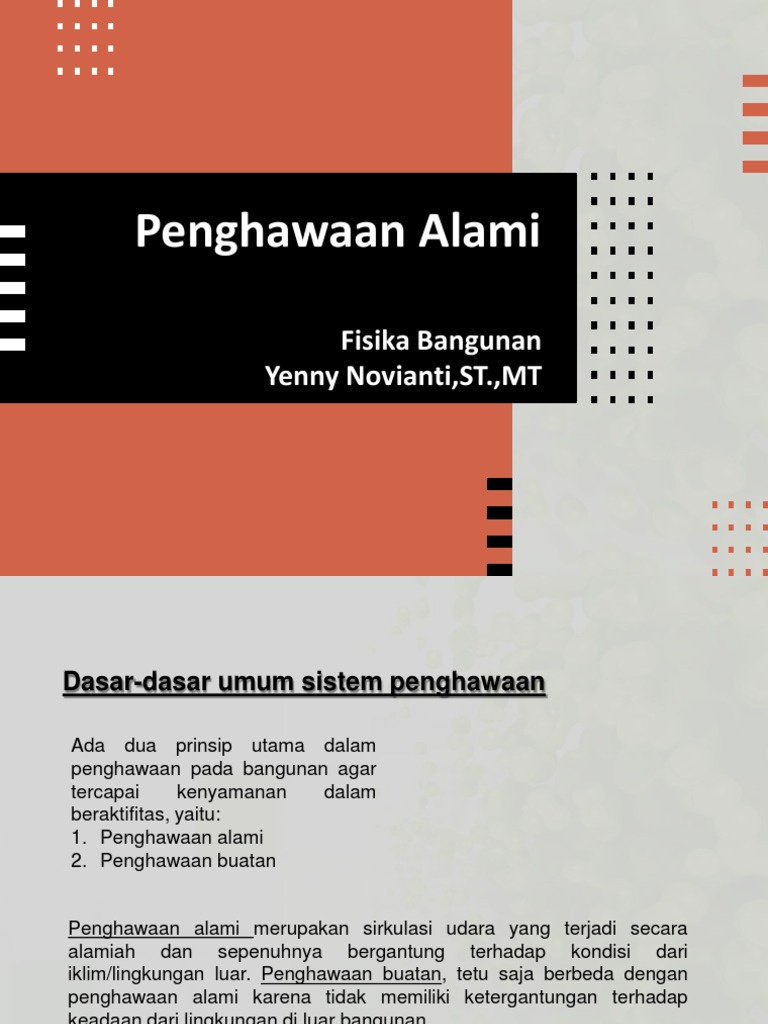 Penghawaan Alami dan Ventilasi Silang | PDF