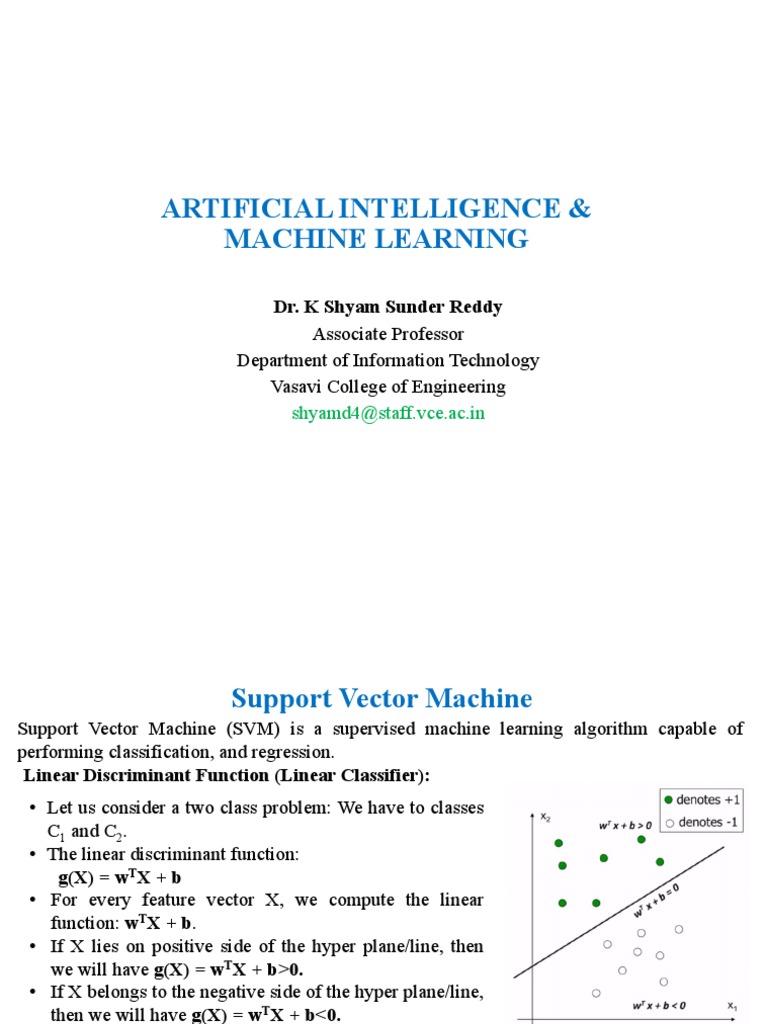 Support Vector Machine | PDF | Support Vector Machine | Statistics