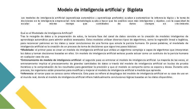 Los Modelos de Inteligencia Artificial | PDF