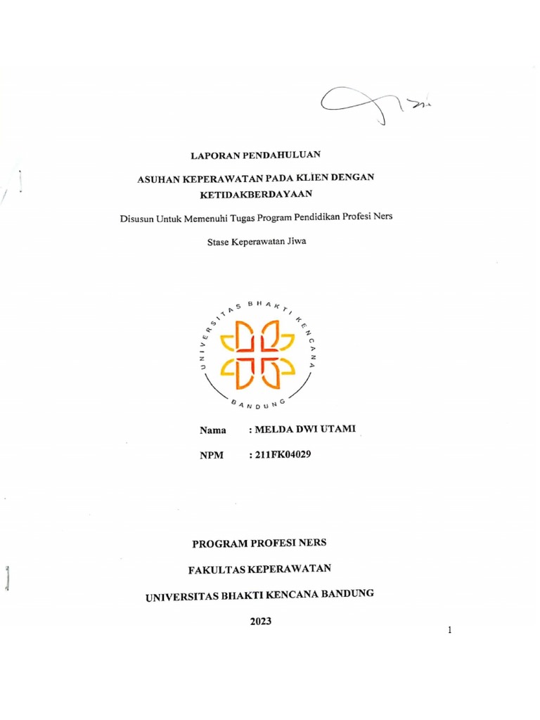 LP Jiwa KETIDAKBERDAYAAN MELDA DWI UTAMI | PDF | Pengembangan Diri | Sains & Matematika