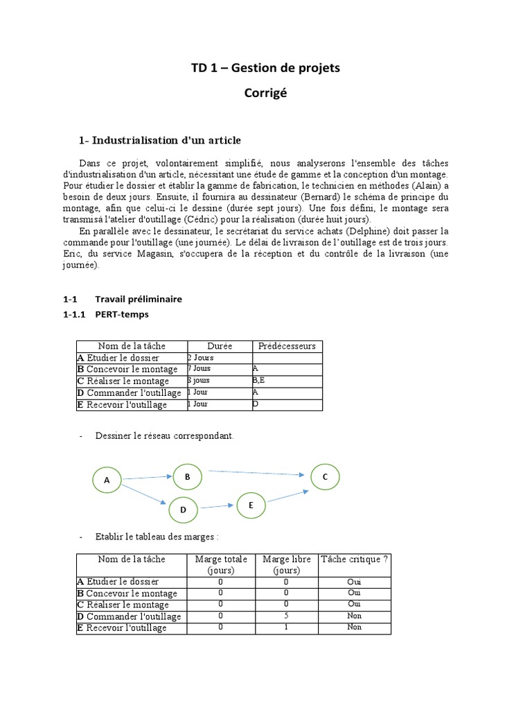Td 1 Correction Gp Pdf