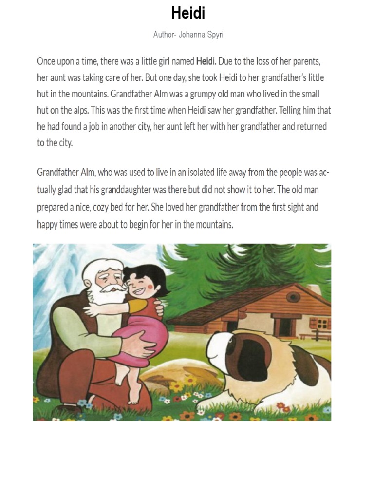 Grade 4 - Story 1 Heidi | PDF