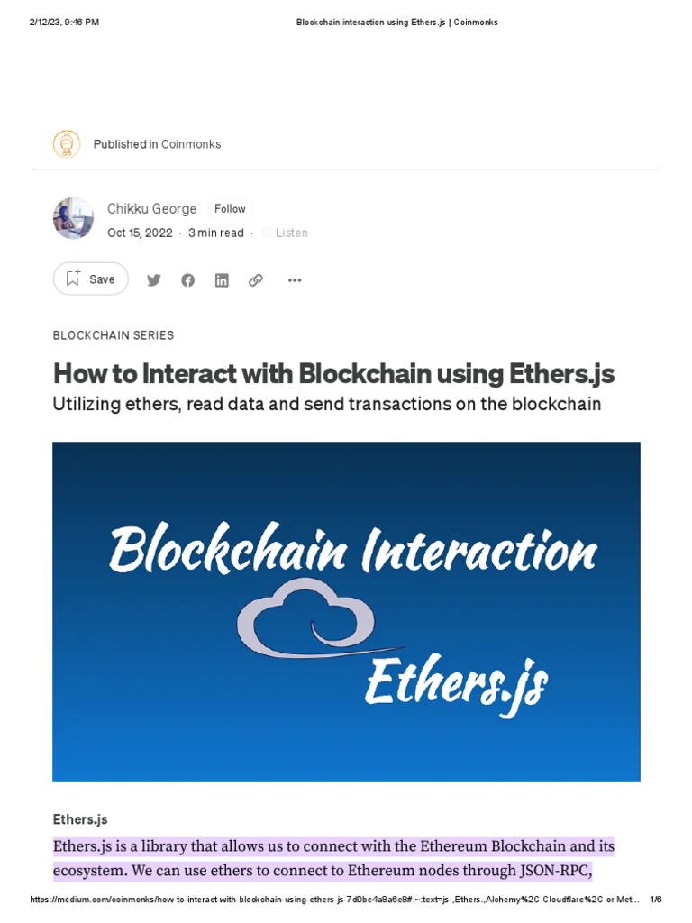 Ethers - Js Beginner To Advanced Guides | PDF | World Wide Web | Internet & Web
