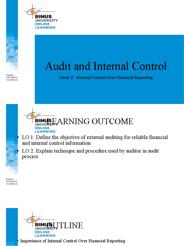 PPT 02 | PDF | Internal Control | Financial Audit