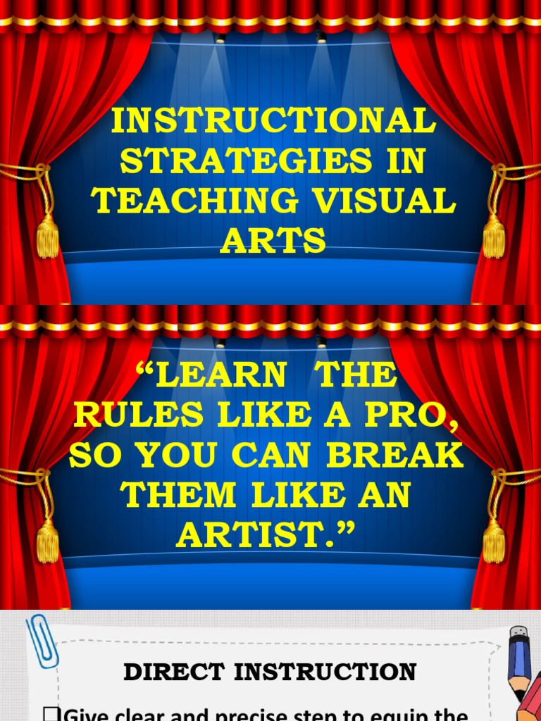 Instructional Strategies in Teaching-Visual Arts | PDF | Inquiry Based ...
