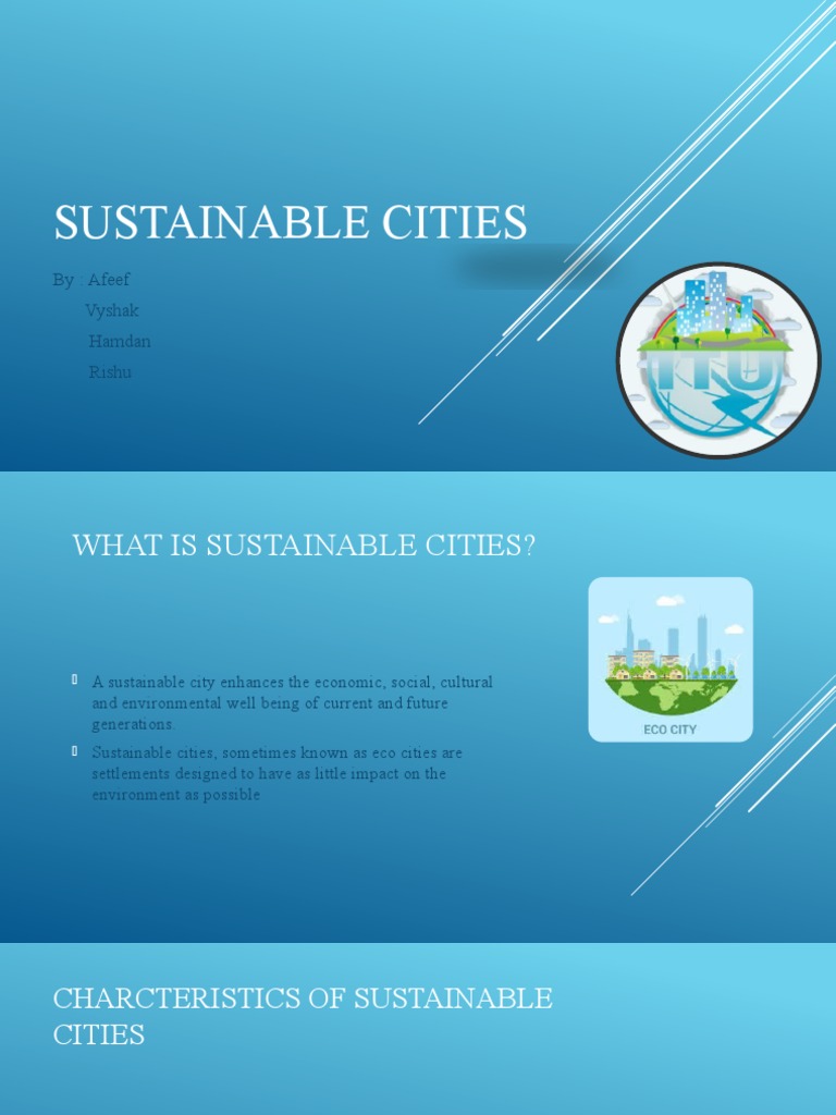 Sustainable Cities | PDF | Sustainable City | Sustainability