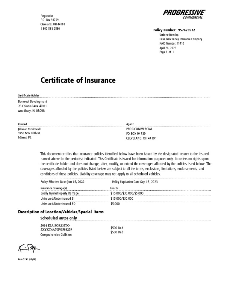 Progressive | PDF | Health Insurance Coverage In The United States ...