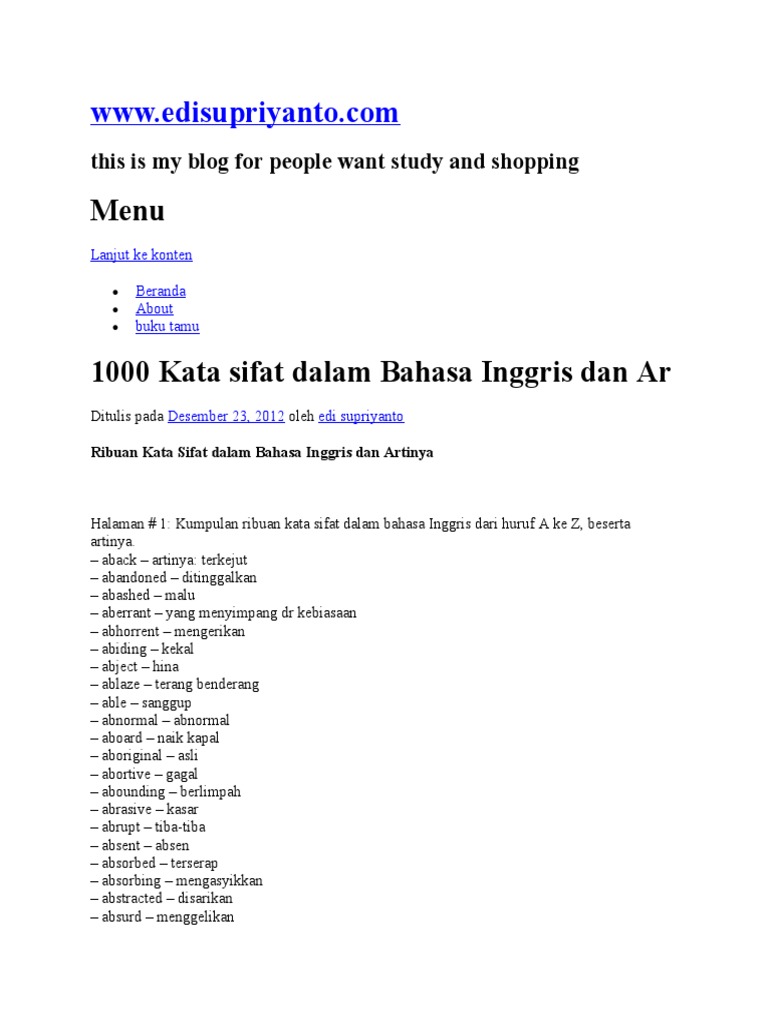 This Is My Blog For People Want Study and Shopping: Lanjut Ke Konten Beranda About Buku Tamu ...