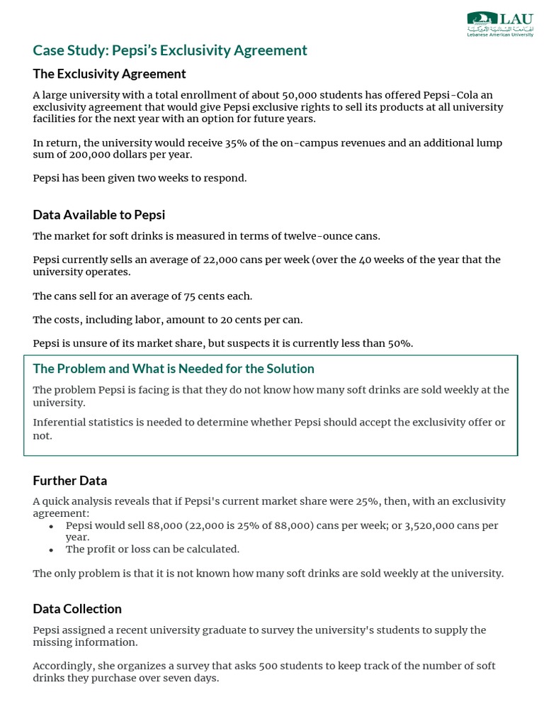 Pepsi Case Study | PDF