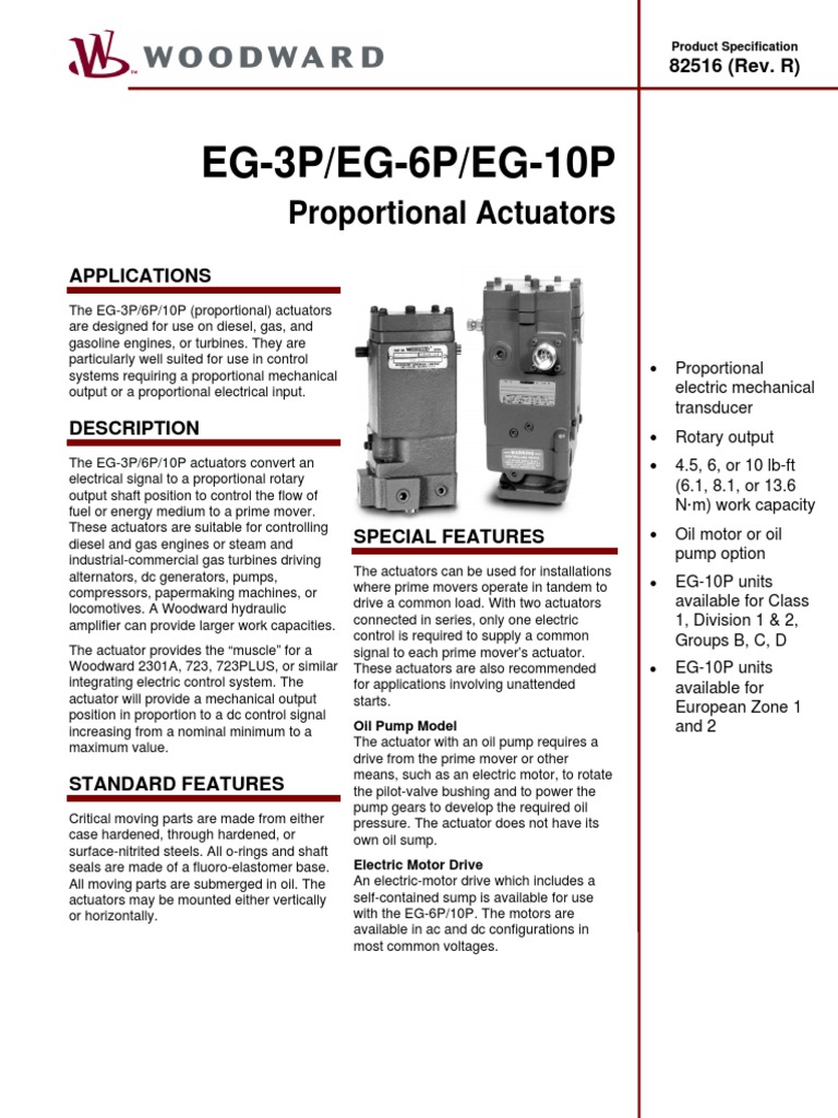 Eg3p Eg6p Eg10p | PDF | Actuator | Electric Motor