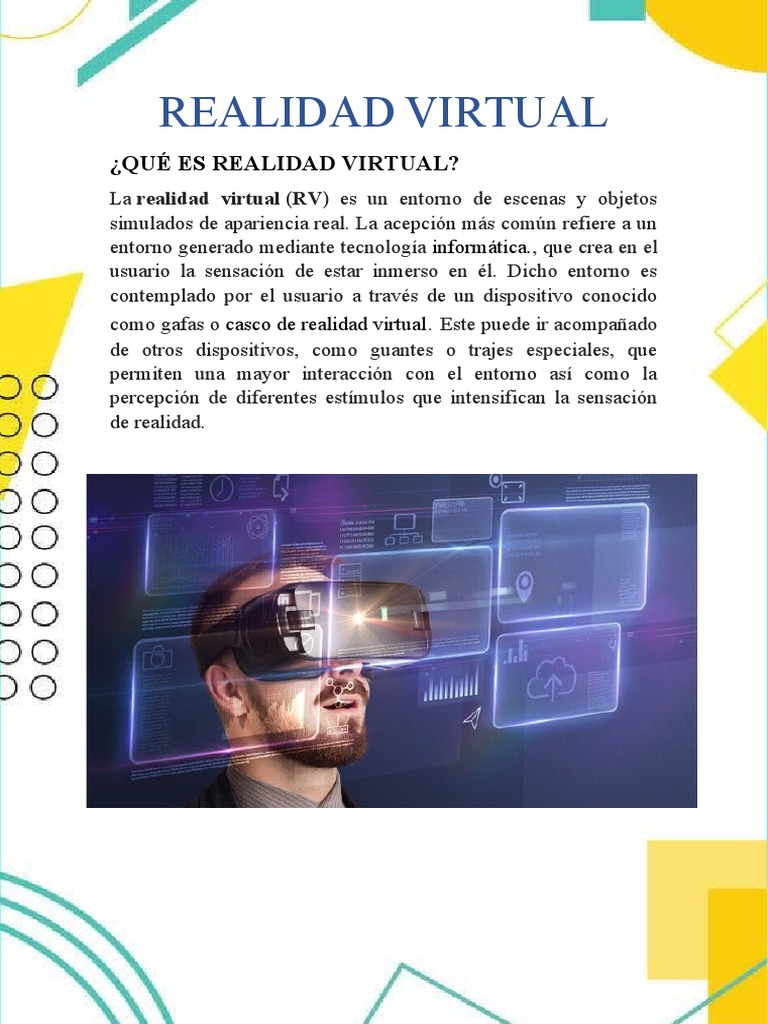 Introducción a la Realidad Virtual | PDF | Realidad virtual | Informática