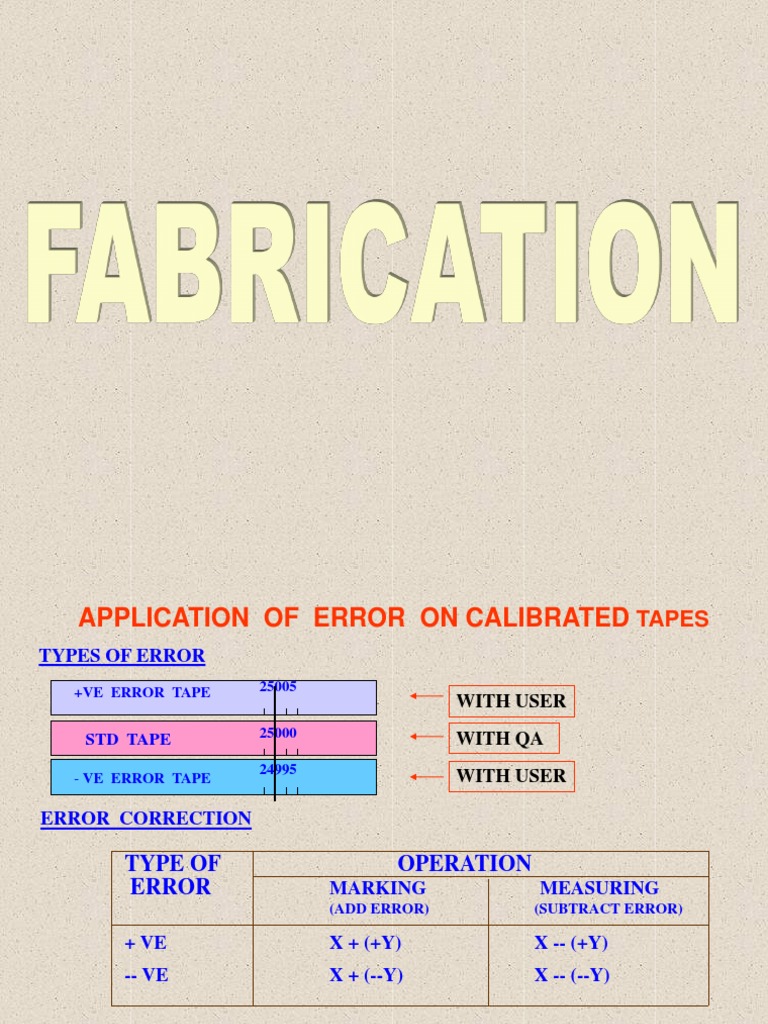 Presentation On Fabrication | PDF