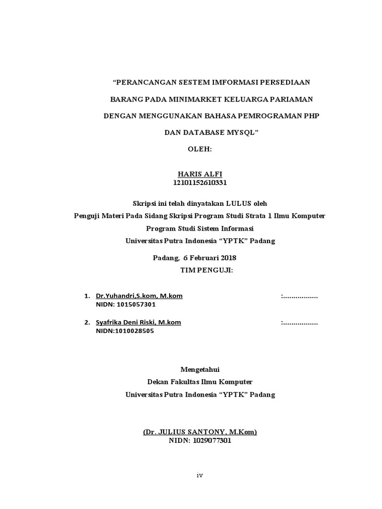 Lembar Penguji | PDF