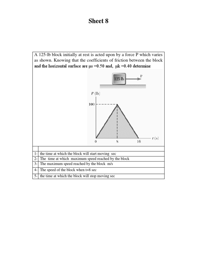 Sheet 8 Momentum Methods 10807 Pdf