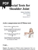 Speeds Test Supraspinatus Test Whipple Test Yergasons Test | PDF ...