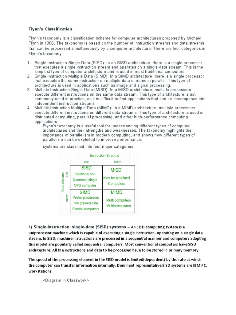 Flynn Pdf Parallel Computing Concurrency Computer Science 