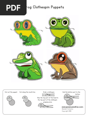 Frog Clothespin Craft