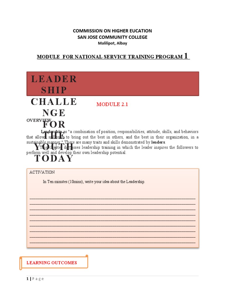 Module-2 1 | Download Free PDF | Leadership | Goal