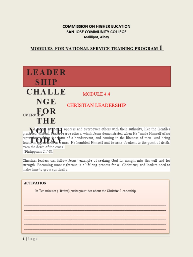 Module 2 4 Pdf Jesus Love