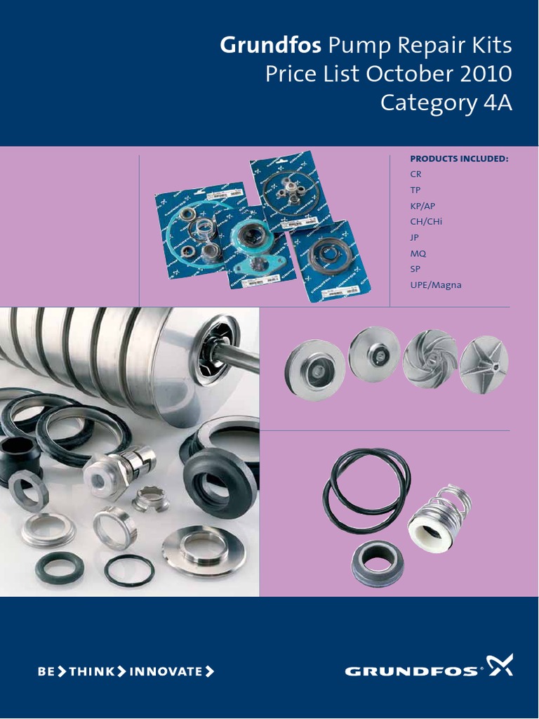 Grundfos Pumps Repair Kits | PDF | Valve | Pump