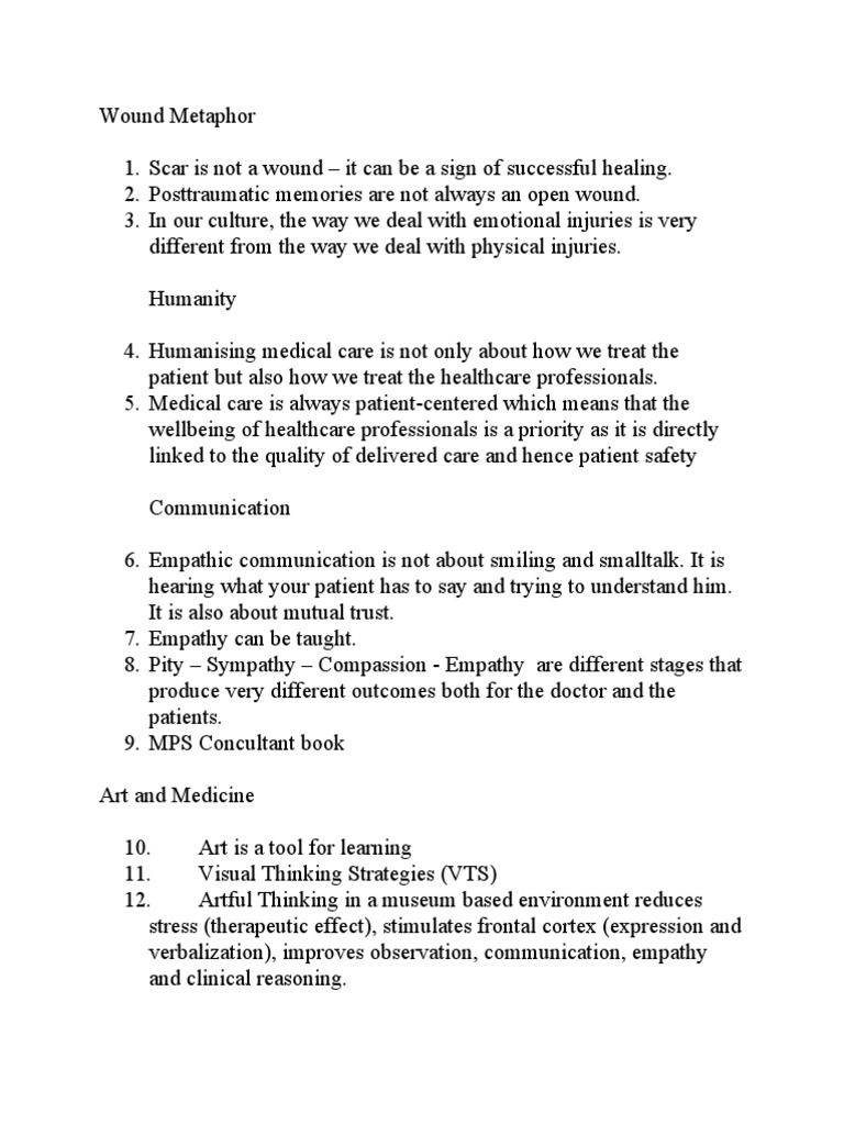 Wound Metaphor | PDF