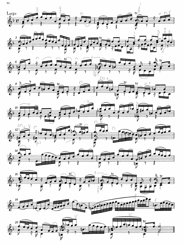 6 Violin Sonatas and Partitas, BWV 1001-1006 (Bach) | PDF