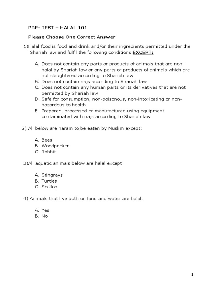 PRE POST TEST (QUESTIONS) - Marketing (FINAL) | PDF | Food Industry ...
