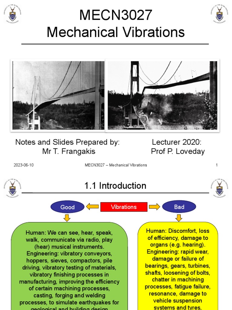 Chapter 1 - Introduction To Vibrations - Video | PDF | Oscillation | Damping