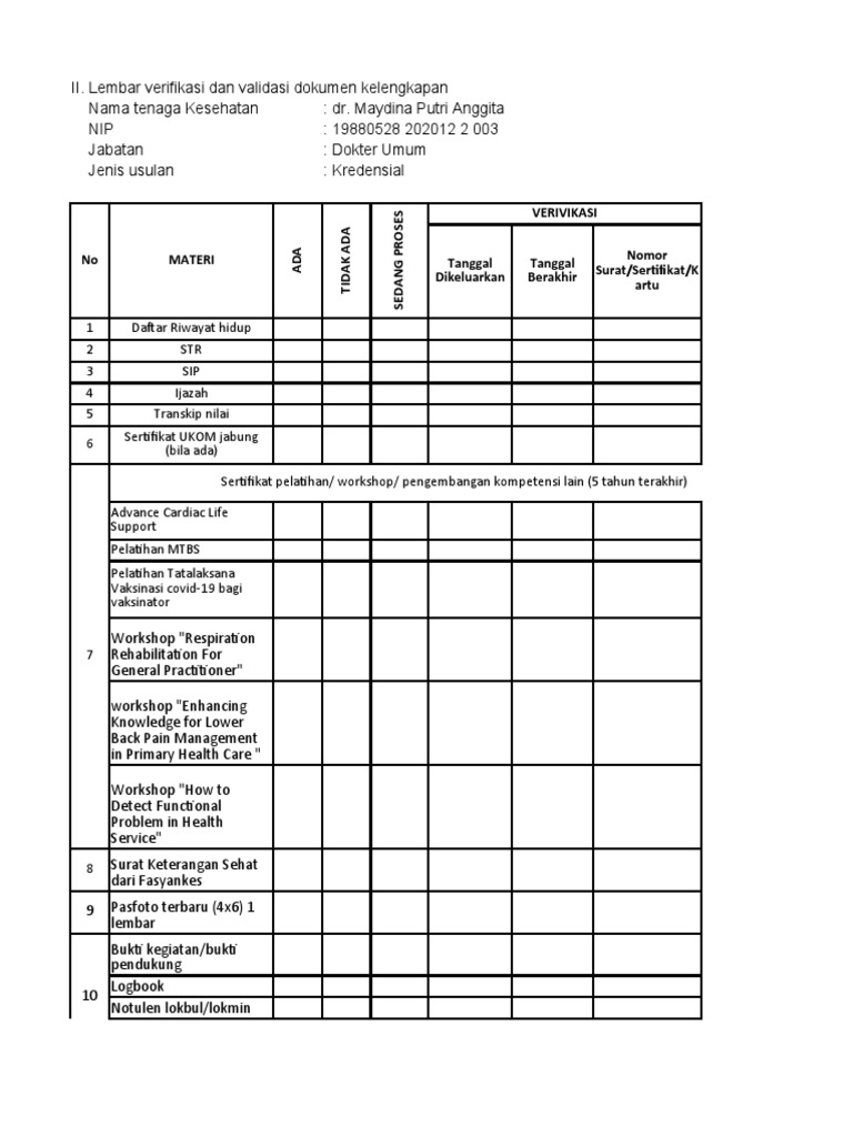 REKAPITULASI LOGBOOK DOKTER UMUM maydina.docx | PDF