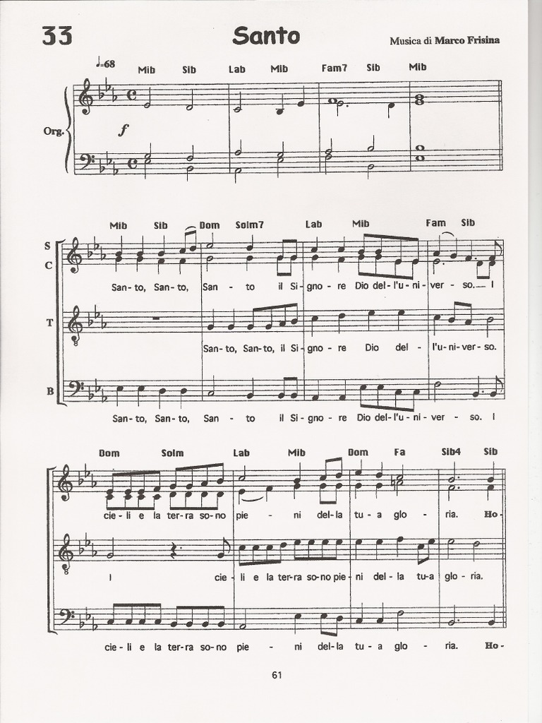 Santo (Frisina) | PDF