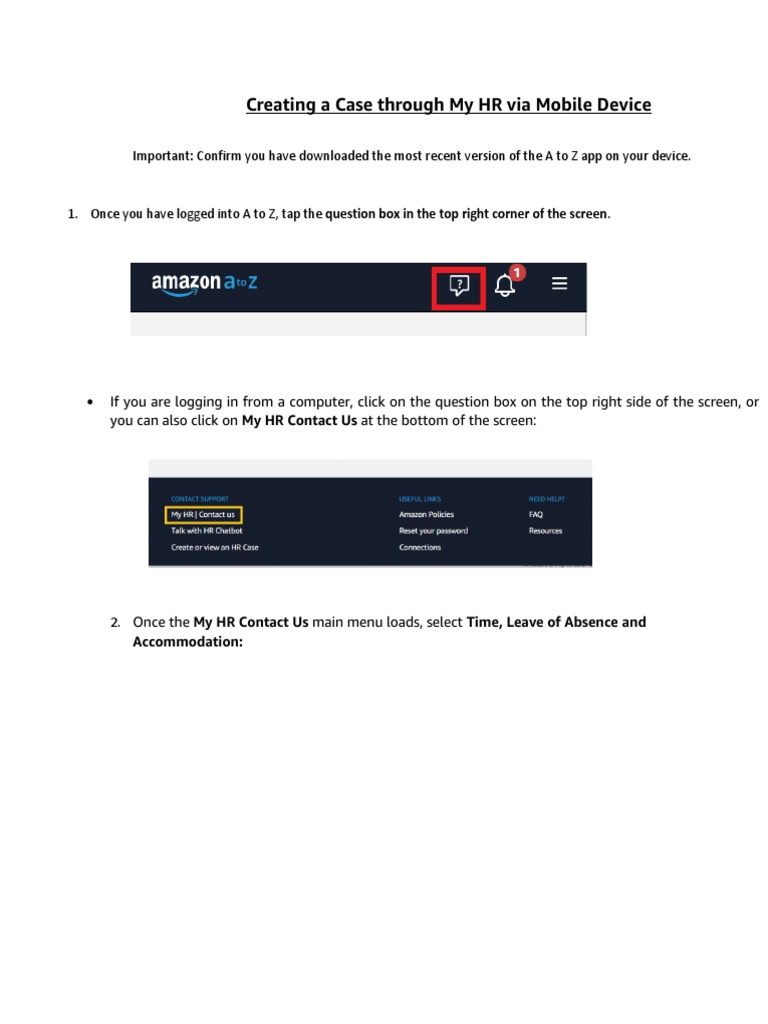 Creating A Case Via MyHR | PDF | Voicemail | Computing