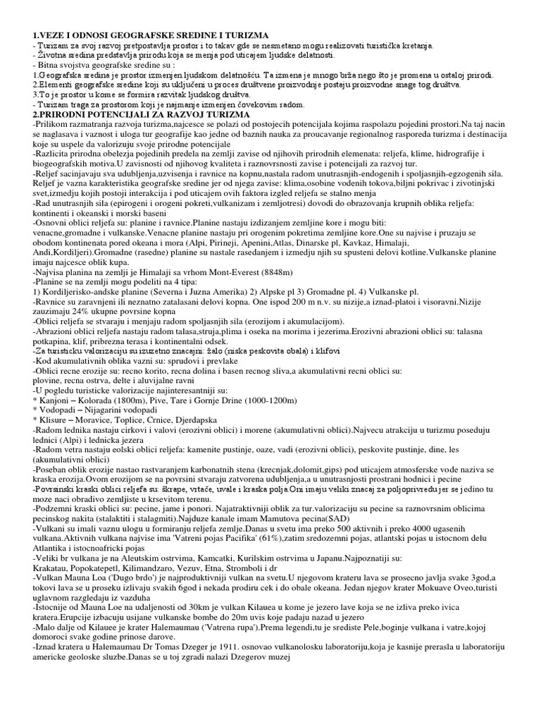 Geografija Skripta | PDF