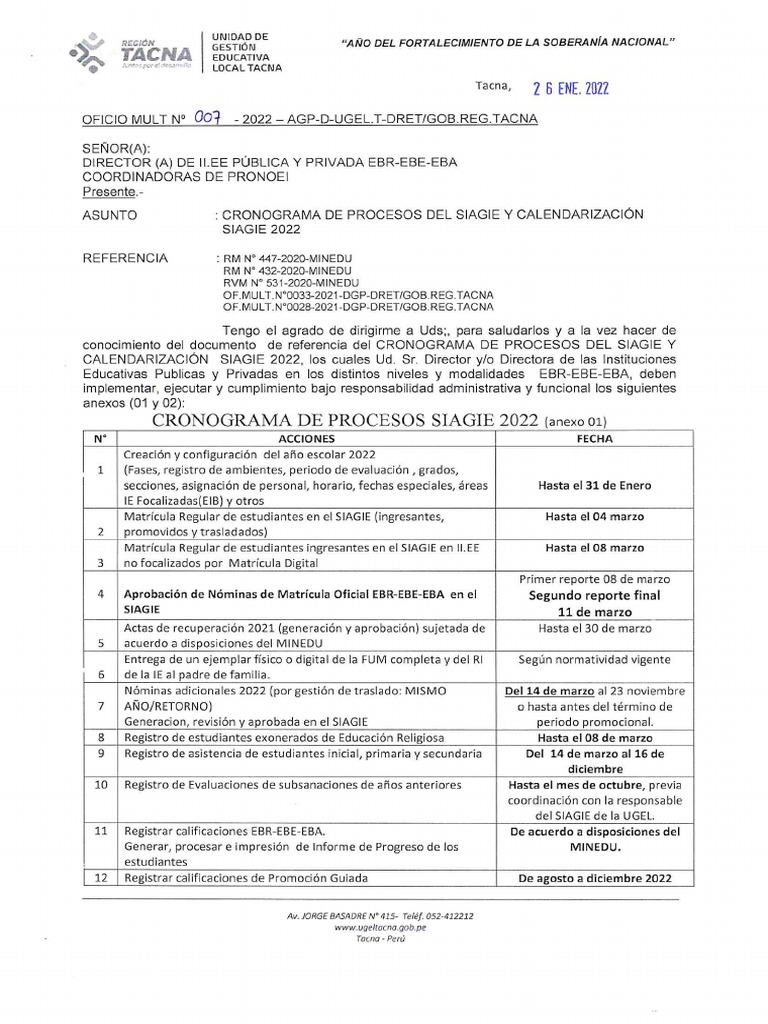 Calendario 2022-Oficio | PDF