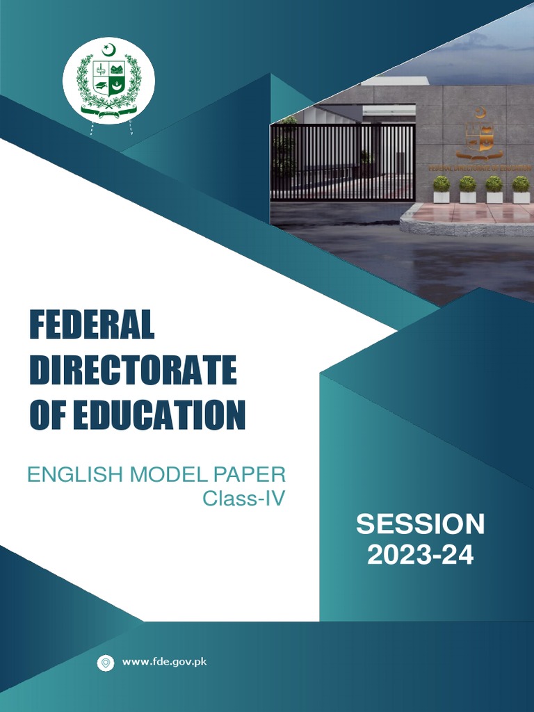 English Model Paper for Class IV 2023-24 | PDF | Word | Part Of Speech