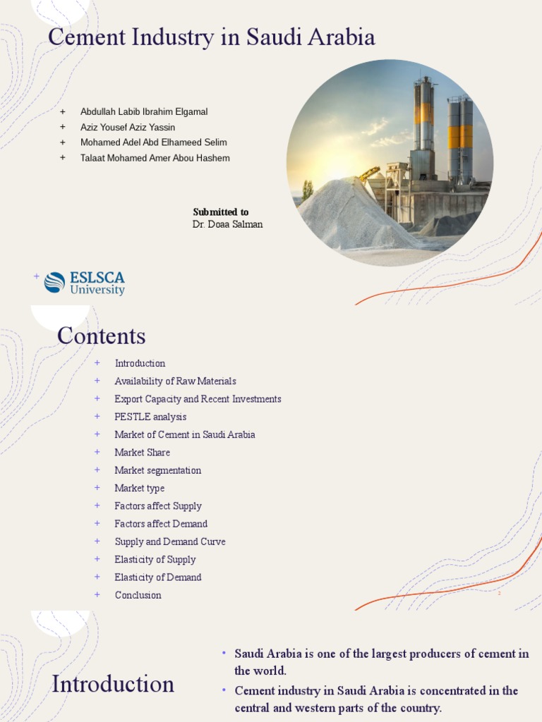 Saudi Cement | PDF | Elasticity (Economics) | Price Elasticity Of Demand