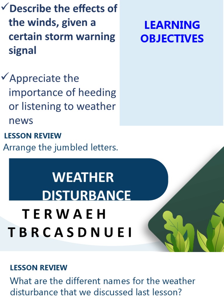 Weather Disturbances | Download Free PDF | Tropical Cyclones | Natural ...
