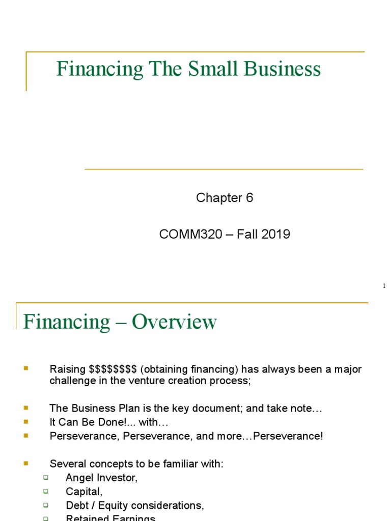 Chapter.6 Financing - The.small - Business | PDF | Corporate Finance ...