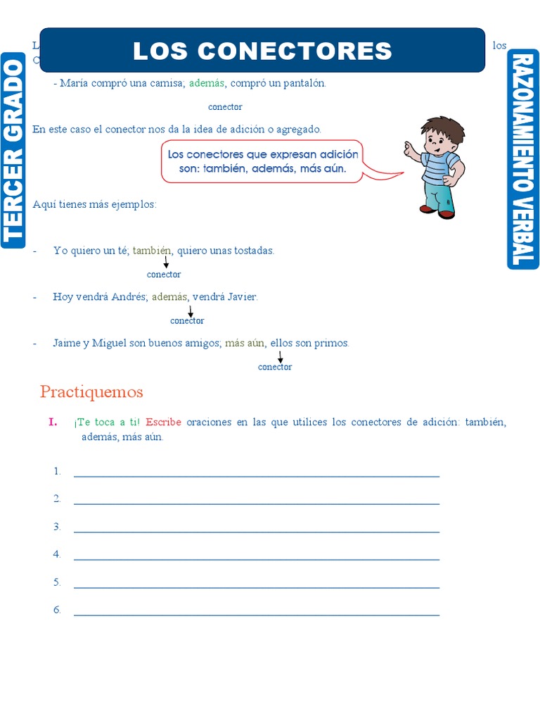 Guía de aprendizaje, conectores | PDF