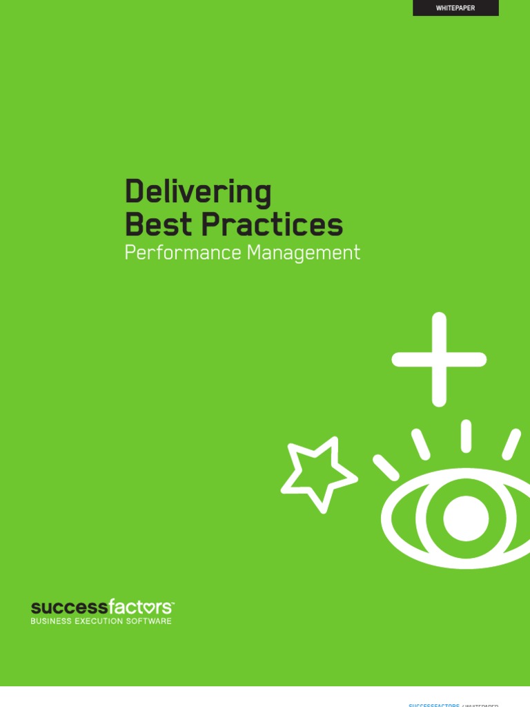 SF WP Performance Management Best Practices Q311 | PDF | Business ...