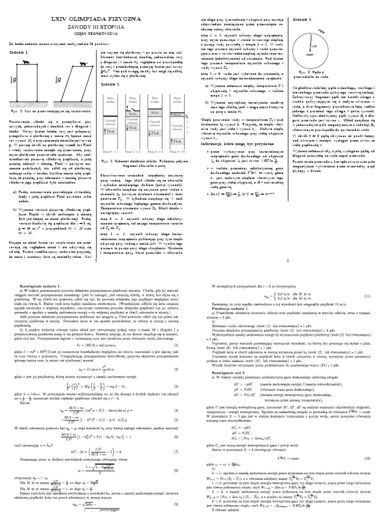 Olimpiada Fizyczna-Zadania-2 | PDF