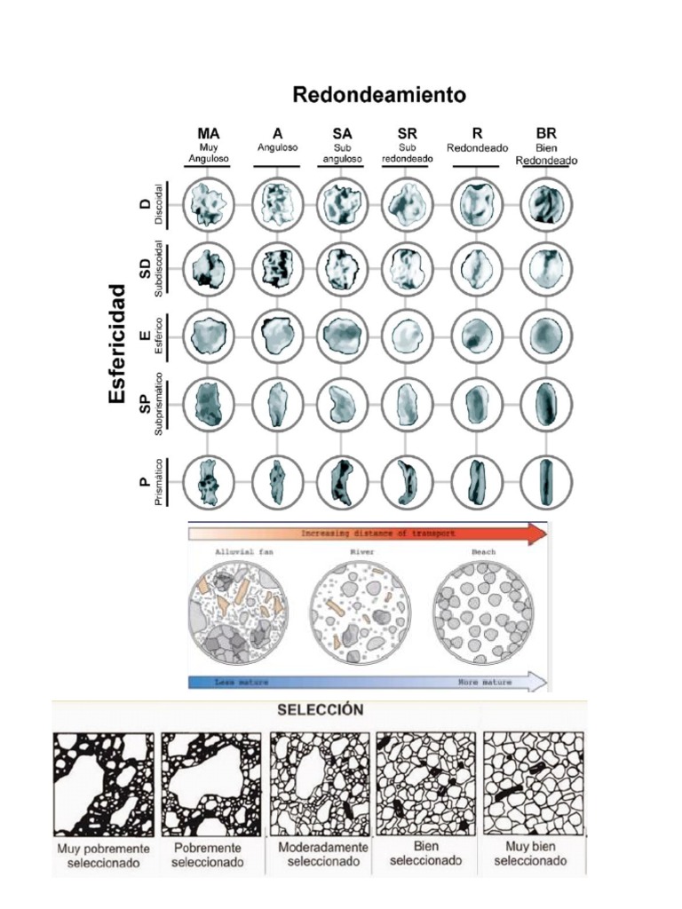 Esquemas de Esfericidad y Redondez | PDF