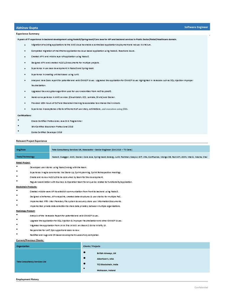 Softwareengineer Nodejs Abhinav Gupta Pdf Amazon Web Services Cloud Computing