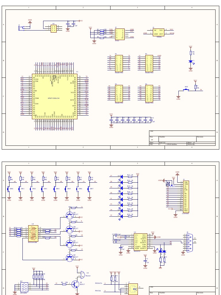 HY 102开发板原理图 | PDF