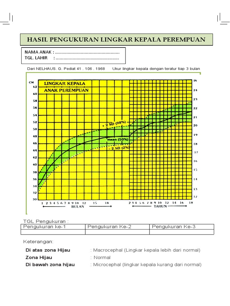 Format Grafik Lingkar Kepala | PDF