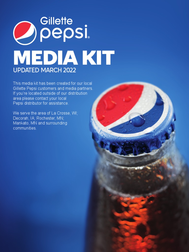 Gillette Pepsi Media Kit Overview | PDF | Graphic Design | Color