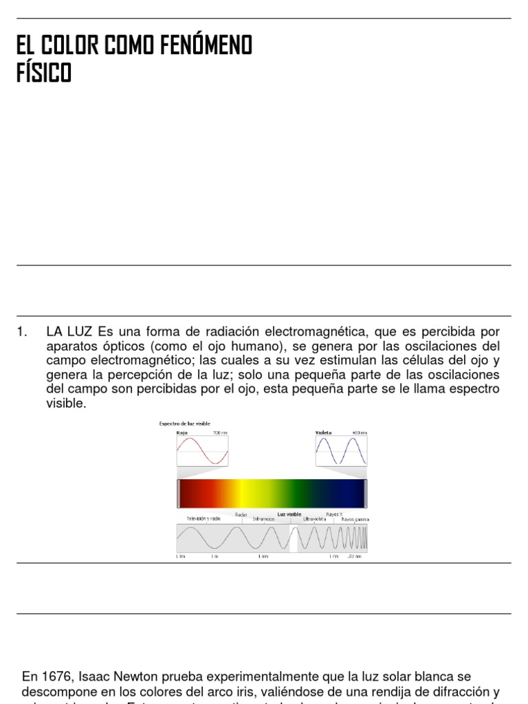 Tecnología Del Color | PDF | Color | Ligero